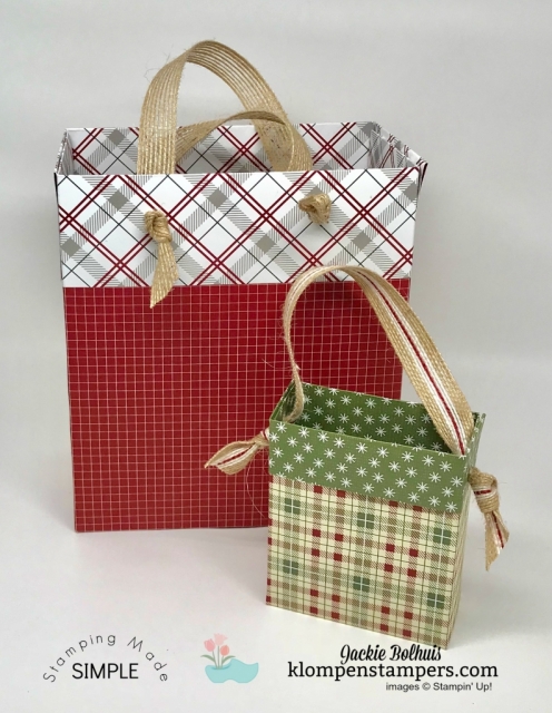 How To Make A Gift Bag With Scrapbook Paper - Klompen Stampers