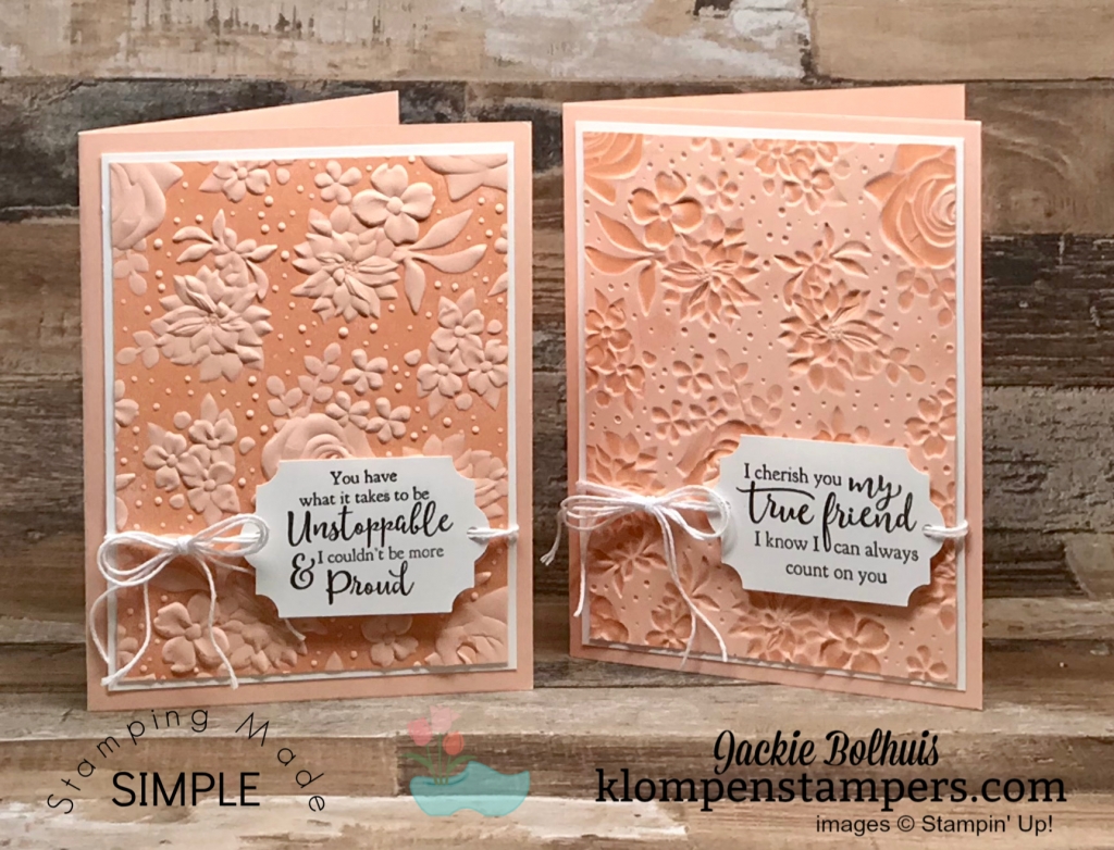 Simple Embossing Technique You'll LOVE for Easy Cards - Klompen Stampers