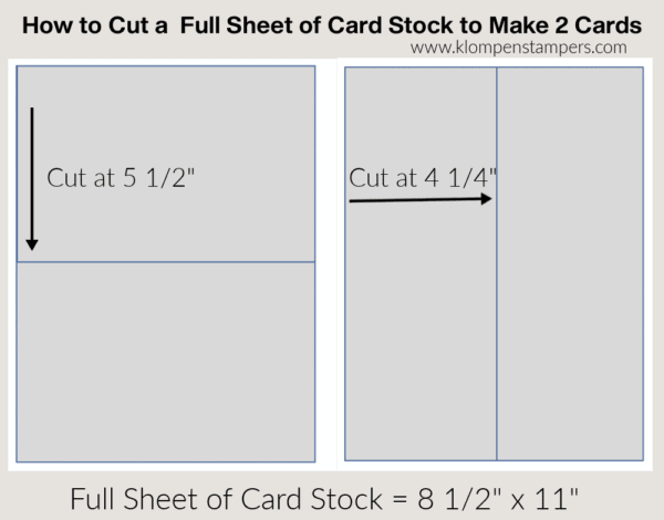 Learn How to Cut Card Stock for Card Making - 2 Essential Measurements