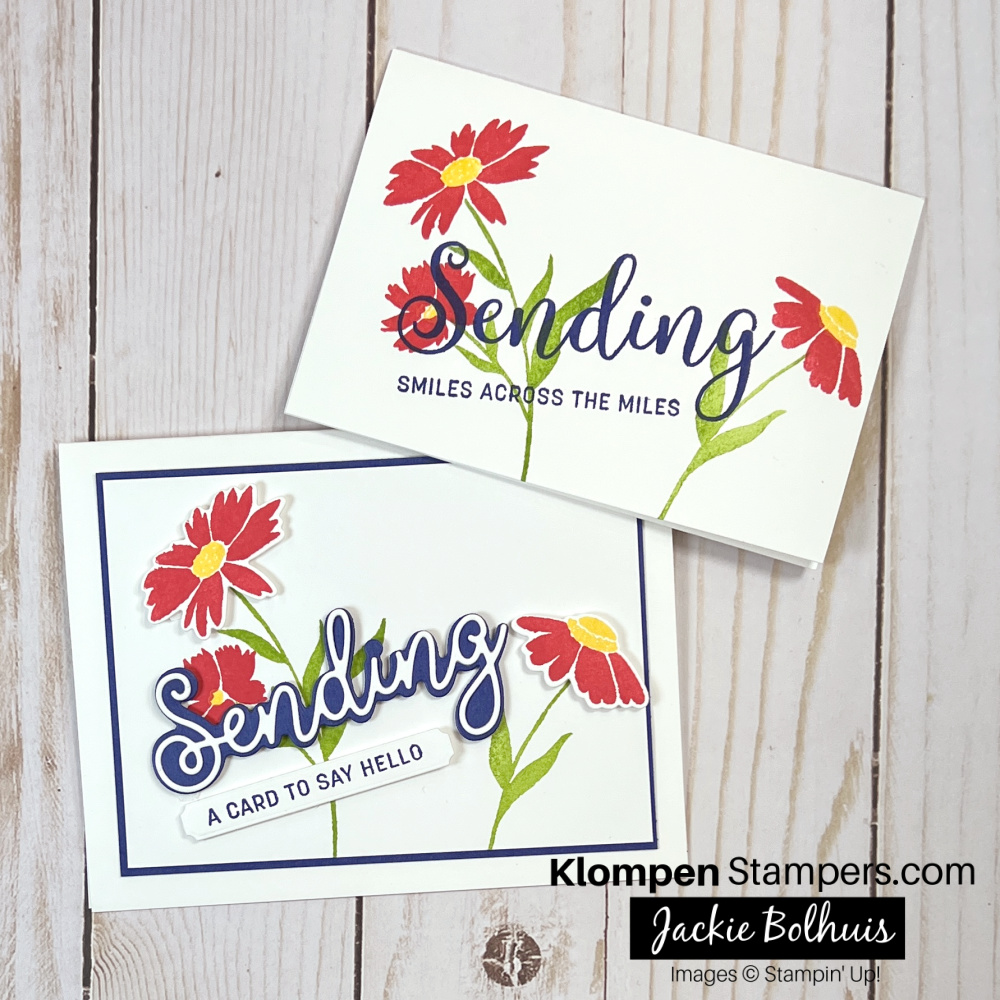 Sending Smiles Cards Are Super Easy To Make Using SIP Card Method