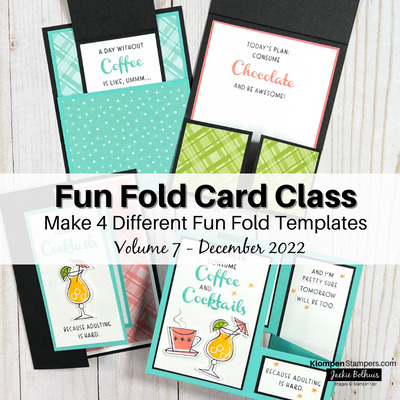 Fun Folds Vol 7 - 4 New Card Templates - Klompen Stampers