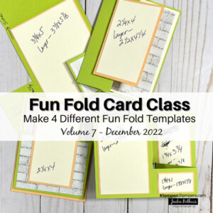 Fun Folds Vol 7 - 4 New Card Templates - Klompen Stampers