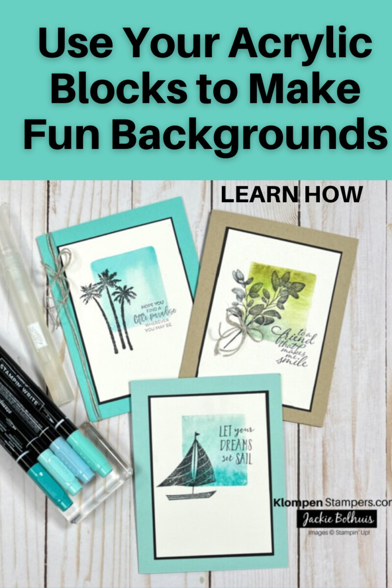 Acrylic Block Stamping for Card Making Backgrounds