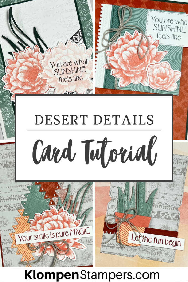 Desert Details Card Tutorial - 9 Unique Ideas You Can Make