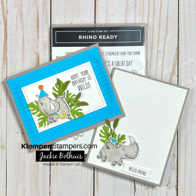 Adorable Rhino Ready Card Making Ideas - Klompen Stampers