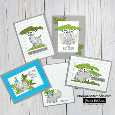 Adorable Rhino Ready Card Making Ideas - Klompen Stampers