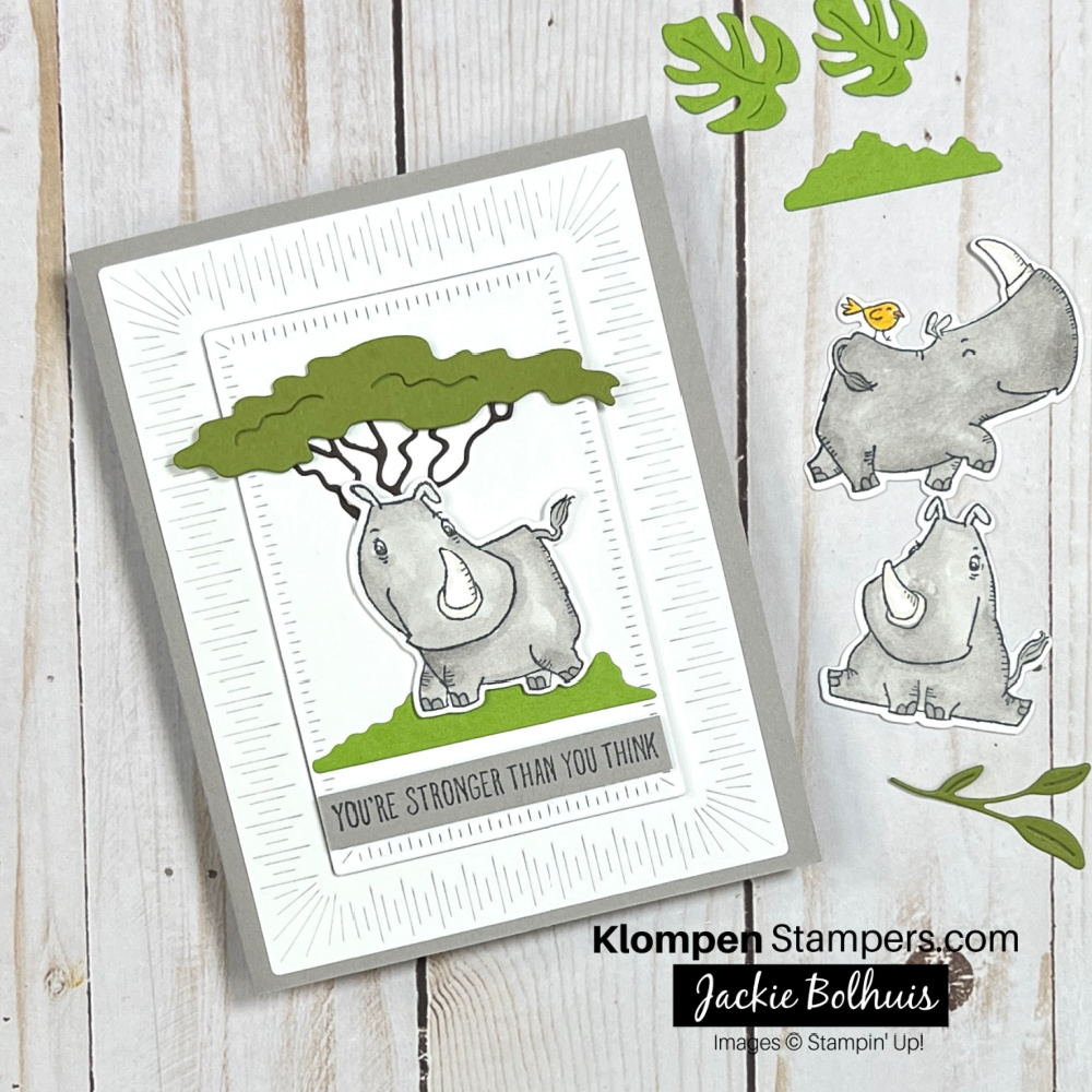 Adorable Rhino Ready Card Making Ideas - Klompen Stampers