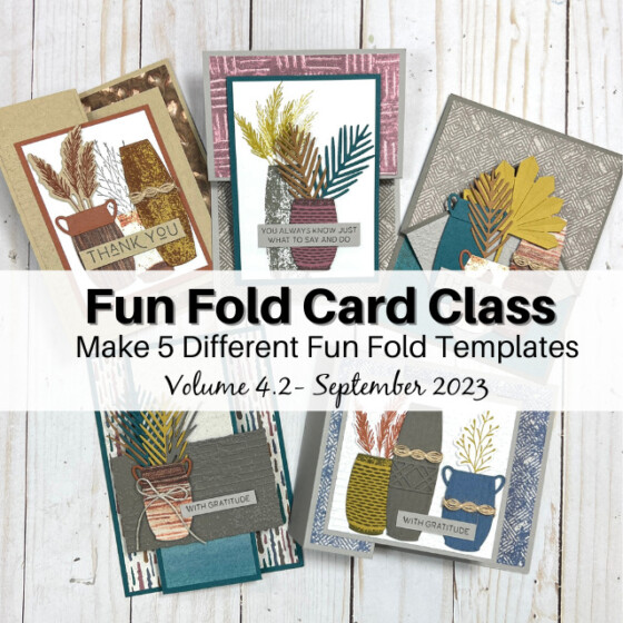 Fun Fold Card Instructions, Template Making Class
