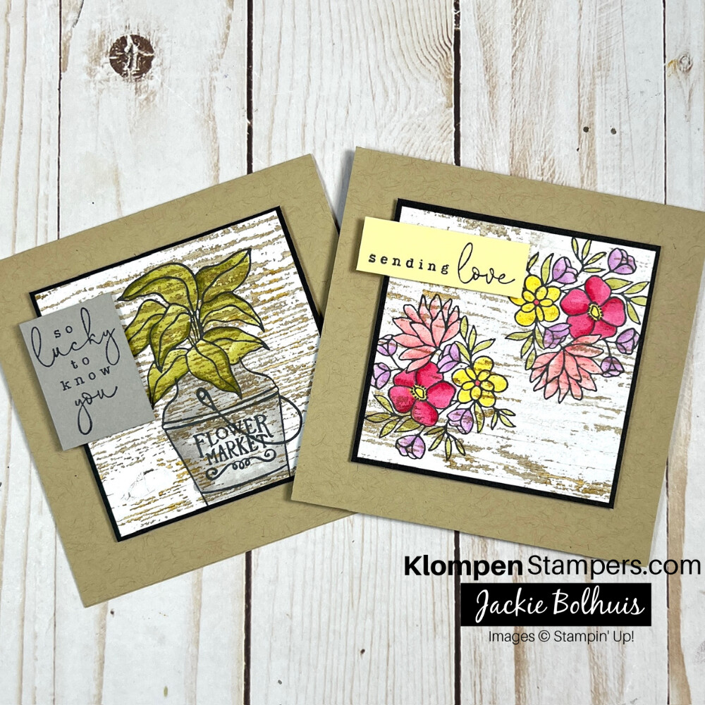 Country Flowers Card Inspiration & Coloring With Stampin' Blends