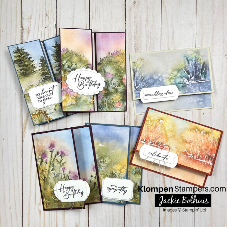 Easy DSP Card Layout For Beautiful Scenery Paper